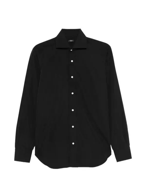 BARBA NAPOLI Button Shirt - Black