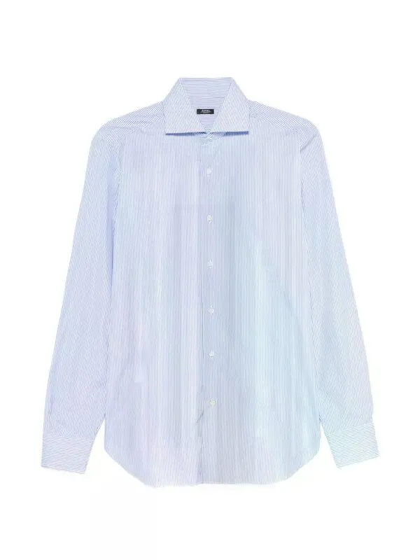 BARBA NAPOLI Striped Shirt - Blue
