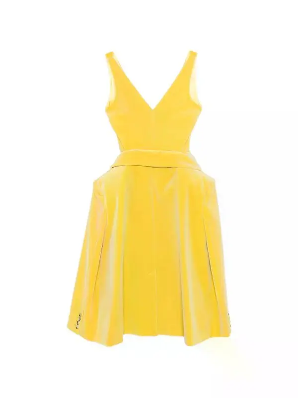 JW Anderson V-neck Maxi Dress - Yellow
