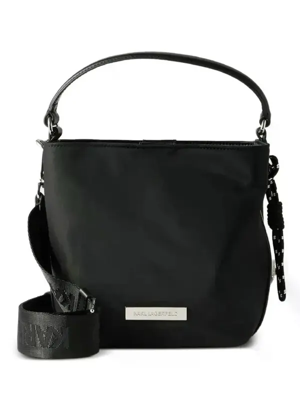 Karl Lagerfeld Ikon Outline Bucket Bag - Black