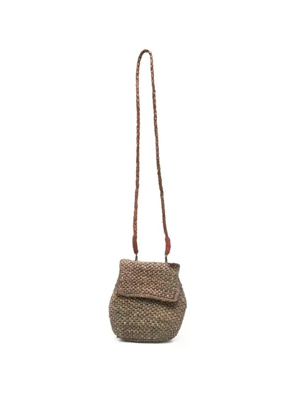 IBELIV Zaz Woven Crossbody Bag - Brown