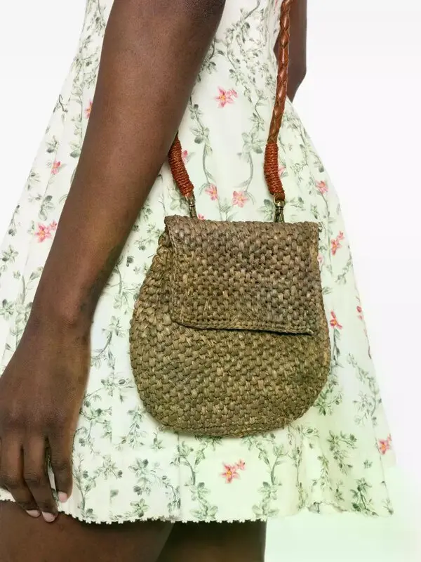 IBELIV Zaz Woven Crossbody Bag - Brown