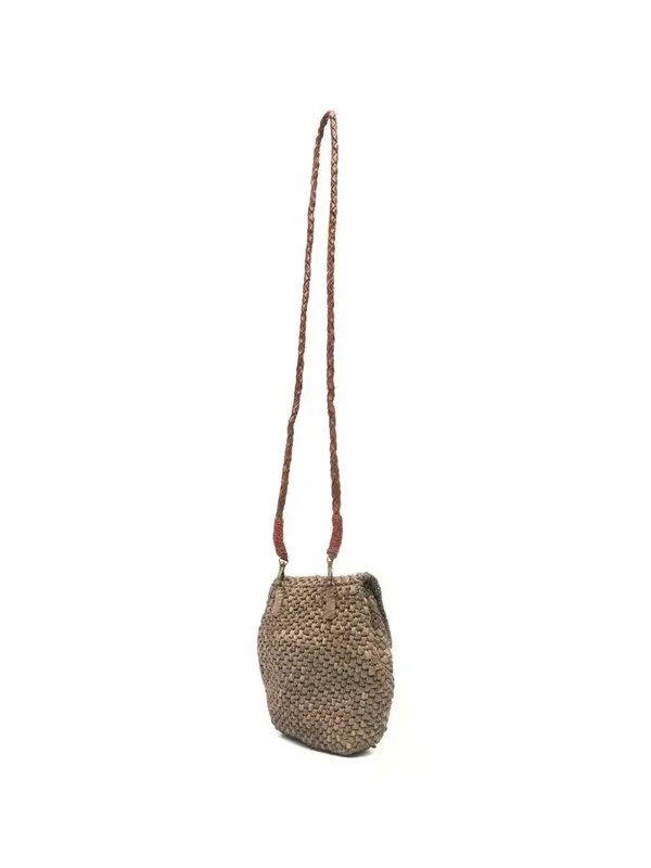 IBELIV Zaz Woven Crossbody Bag - Brown