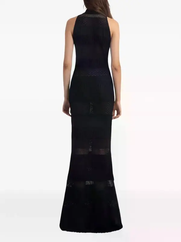 GEMY MAALOUF Halter-neck Maxi Dress - Black