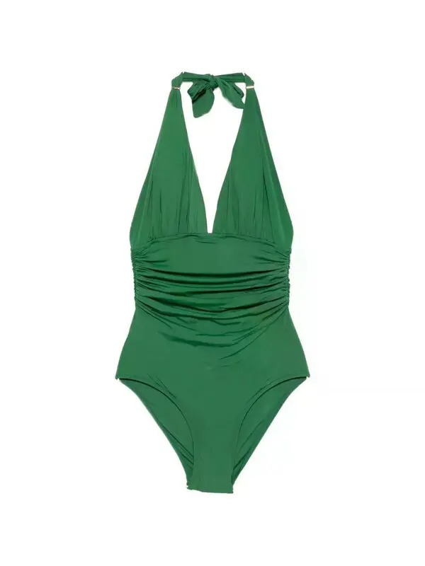 LENNY NIEMEYER Draped-detail Swimsuit - Green