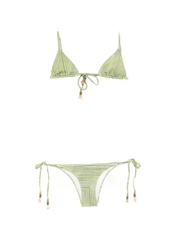 LENNY NIEMEYER Striped Bikini - Green