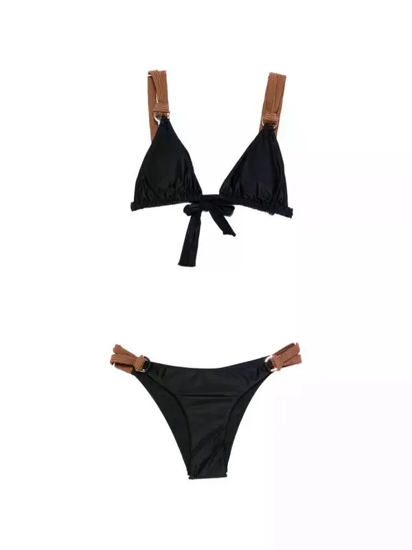 LENNY NIEMEYER Ring-detail Triangle Bikini - Black