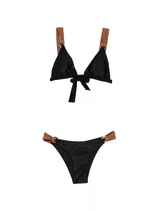 LENNY NIEMEYER Ring-detail Triangle Bikini - Black