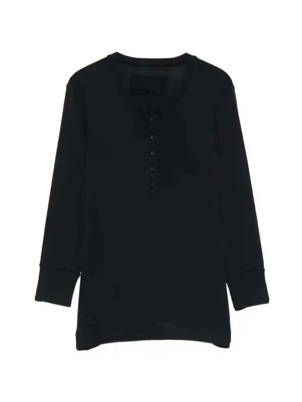 PRIVATE 0204 Buttoned T-shirt - Blue
