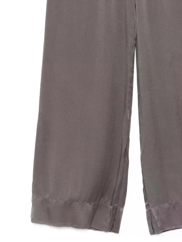 PRIVATE 0204 Elasticated Palazzo Pants - Grey