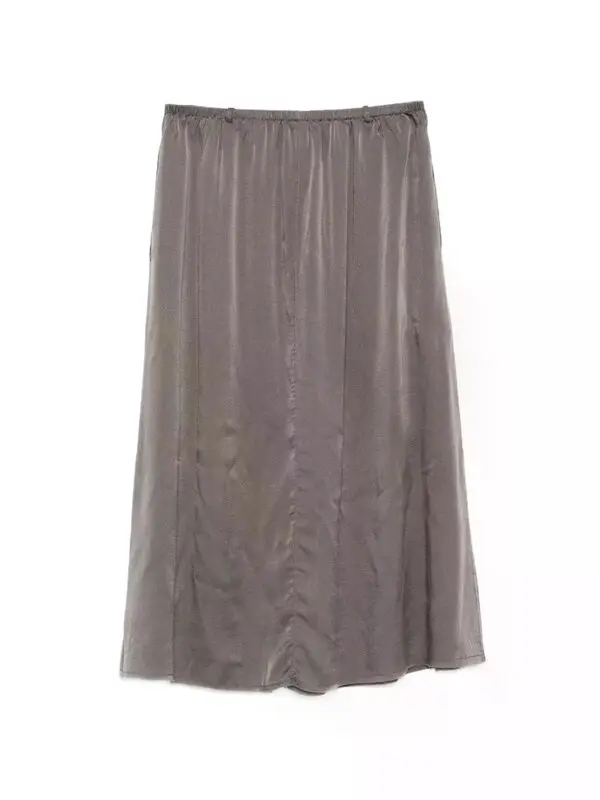 PRIVATE 0204 Elasticated Midi Skirt - Grey