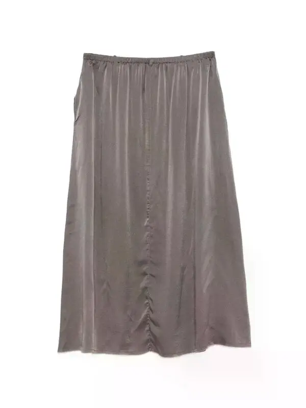 PRIVATE 0204 Elasticated Midi Skirt - Grey