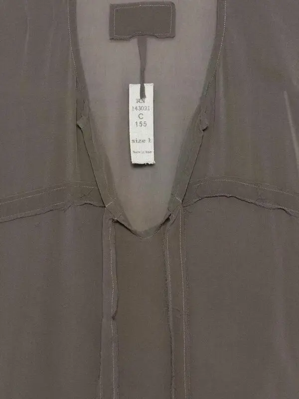 PRIVATE 0204 V-neck Blouse - Grey