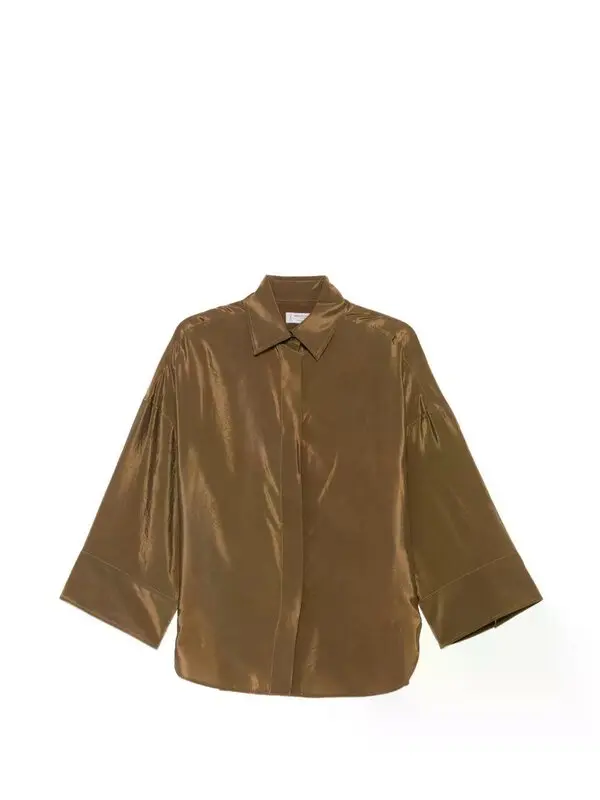 Alberto Biani Buttoned Shirt - Brown