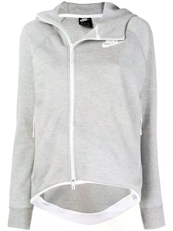 Nike Logo-print Hoodie - Grey
