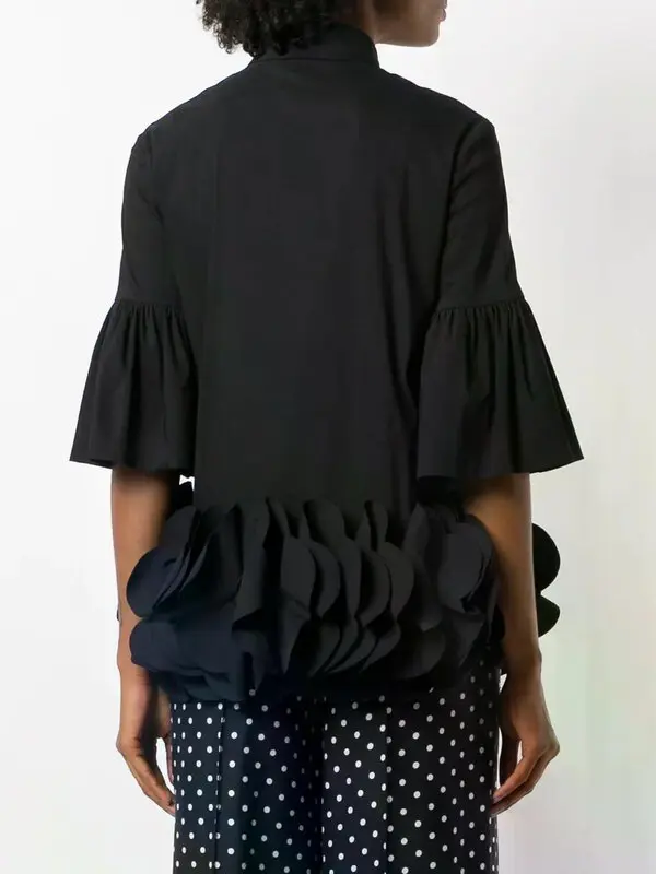 Talbot Runhof Palissy Floral Applique Shirt