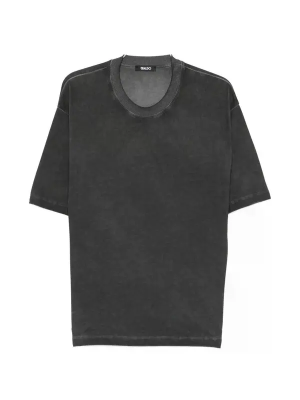 ERALDO Faded-effect Round-neck T-shirt - Black