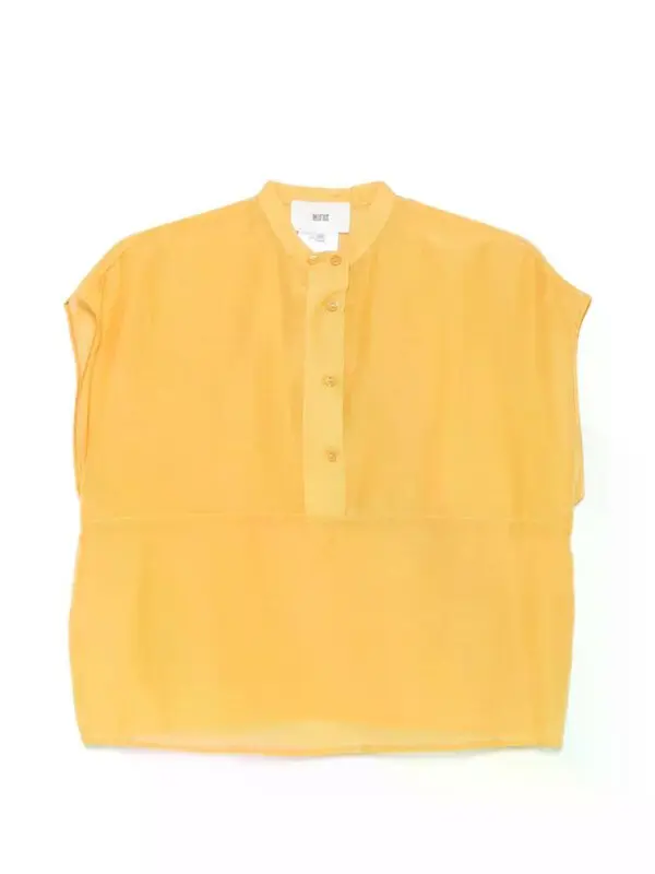 SOLOTRE Buttoned Blouse - Yellow