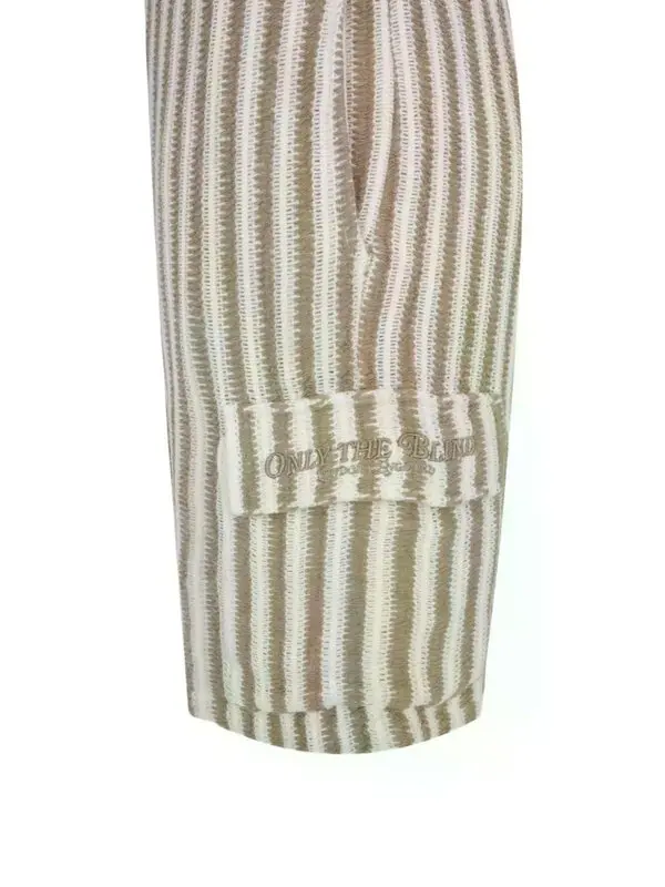 ONLY THE BLIND Striped Cargo Shorts