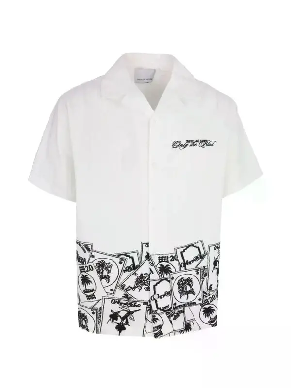 ONLY THE BLIND The Rivera Stamp Short-sleeve Shirt - White