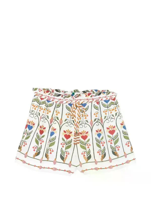 Farm Rio Fraga Printed Shorts - White