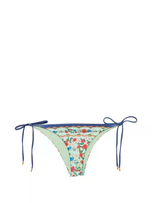 Farm Rio Tie-side Bikini Bottoms - Green
