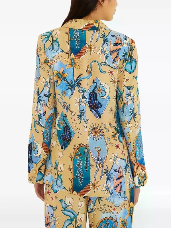 Farm Rio Printed Blazer