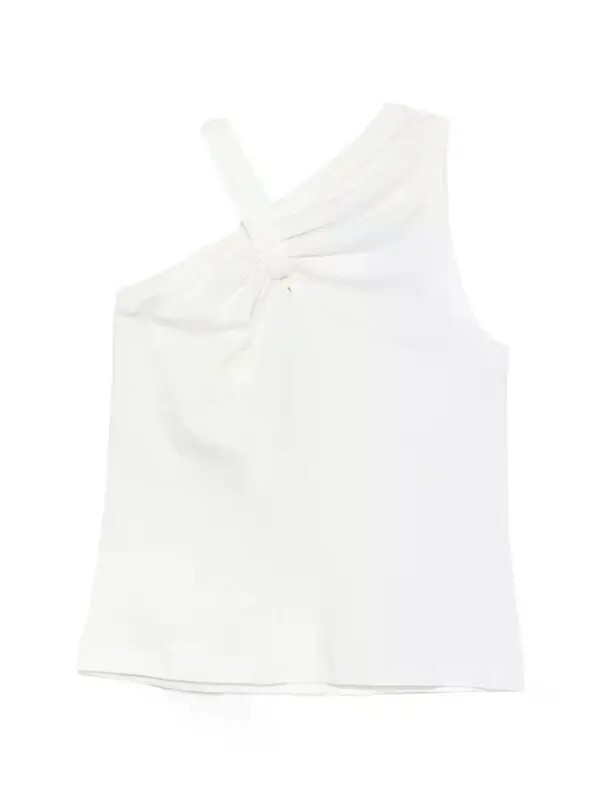 SOLOTRE Knot Sleeveless Top - Neutrals