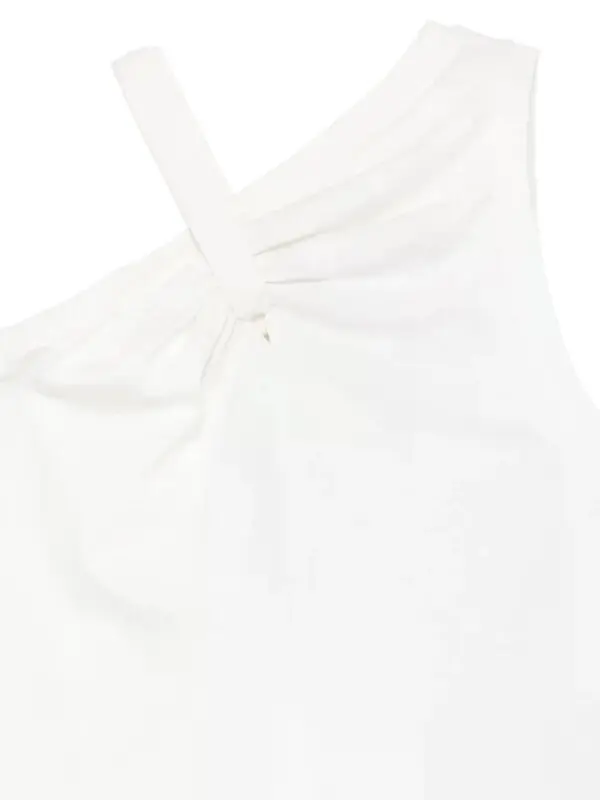 SOLOTRE Knot Sleeveless Top - Neutrals