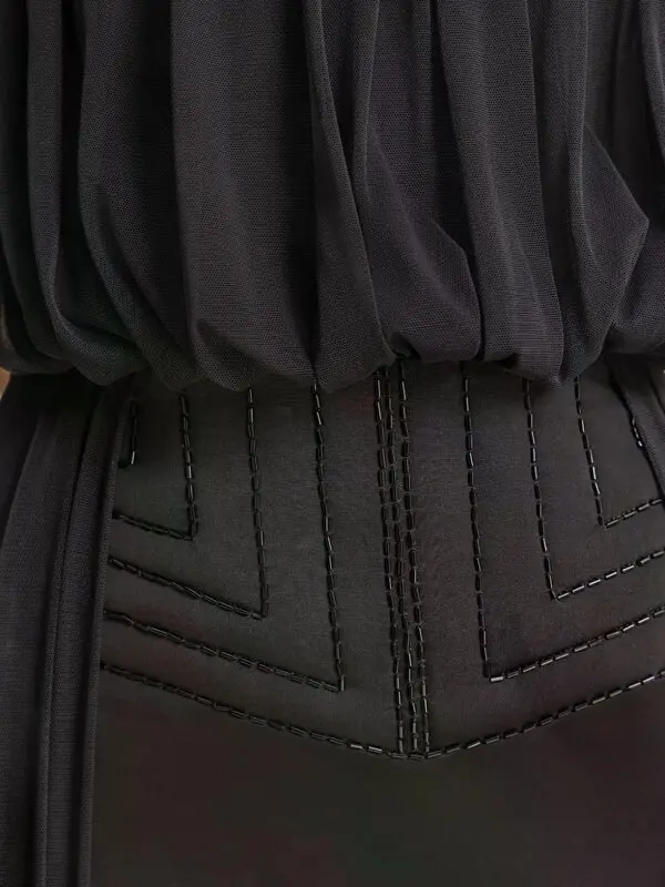 GEMY MAALOUF Draped Maxi Dress