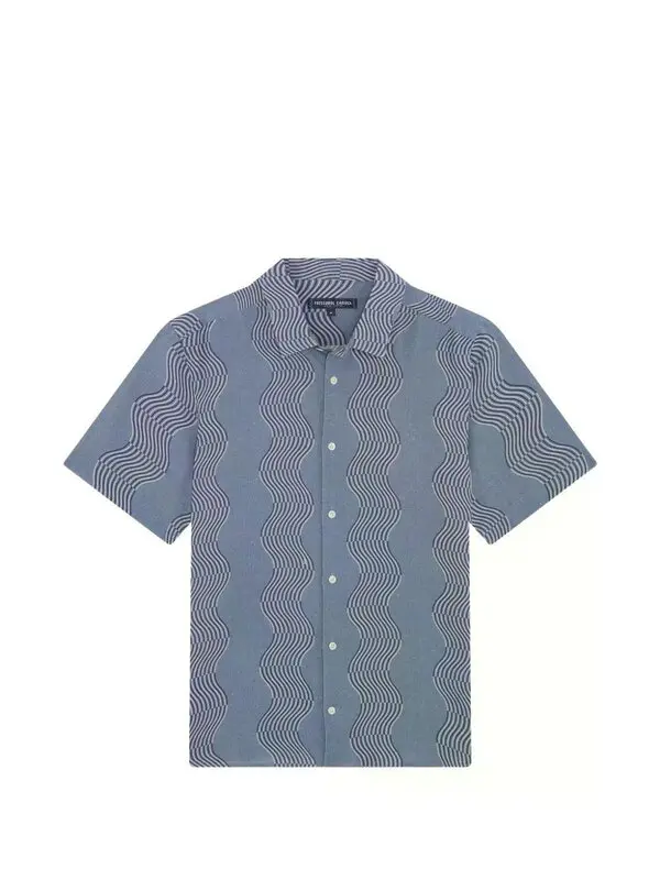 Frescobol Carioca Striped Short-sleeve Shirt - Blue