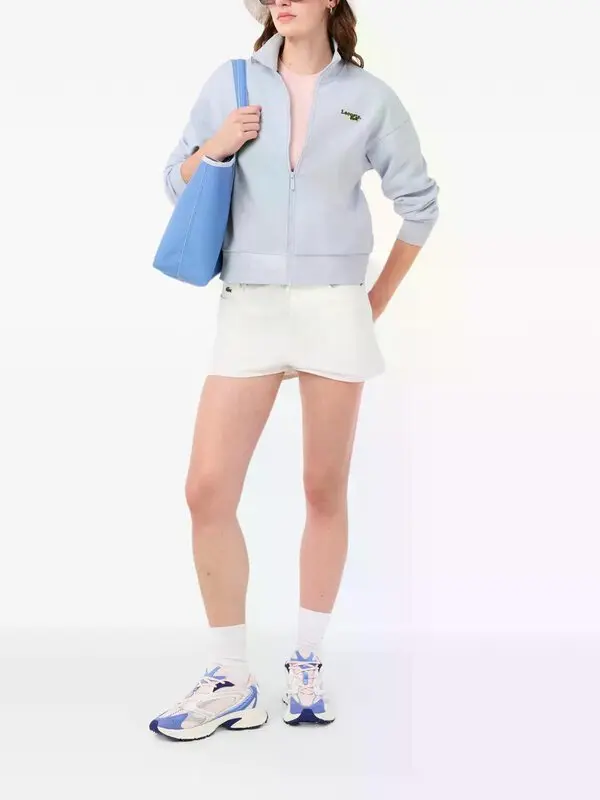 Lacoste Zip-up Collared Sweatshirt