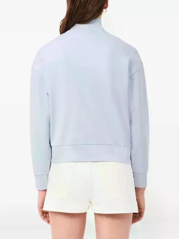 Lacoste Zip-up Collared Sweatshirt
