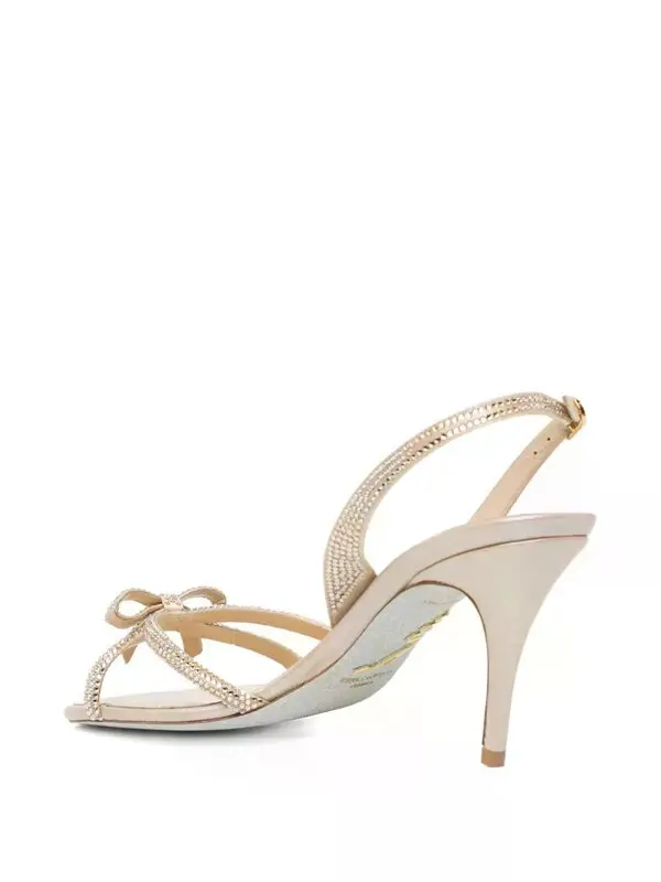 Rene Caovilla Embellished Strappy Sandals - Neutrals