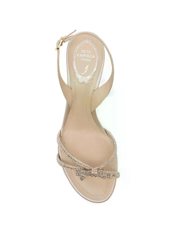 Rene Caovilla Embellished Strappy Sandals - Neutrals