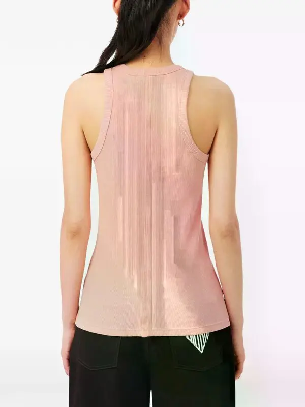 Lacoste Round-neck Tank Top - Pink