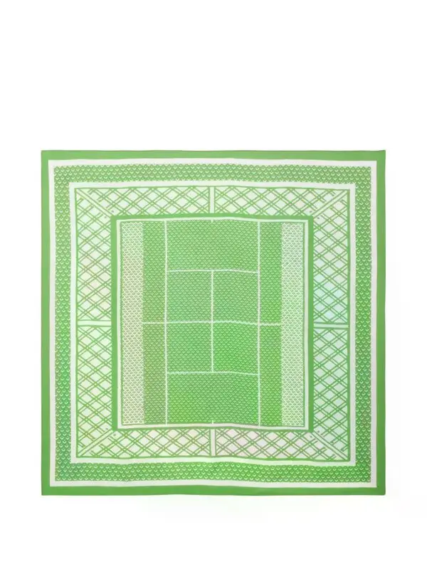 Lacoste Tennis Patterned Scarf - Green