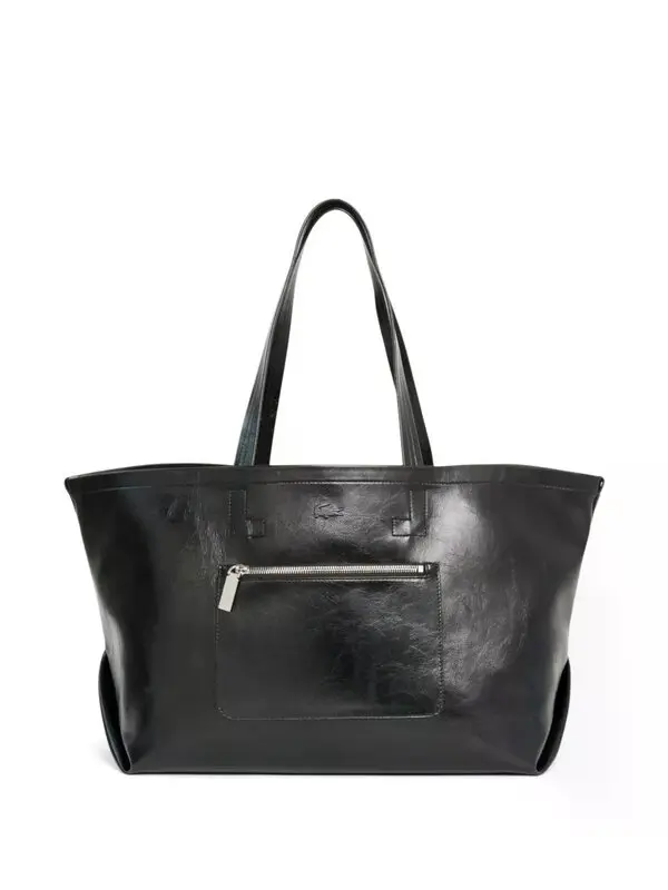 Lacoste Large Lite Glossy Tote Bag - Black