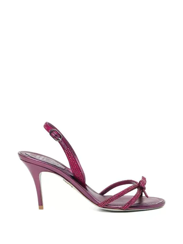 Rene Caovilla Embellished Strappy Sandals - Red