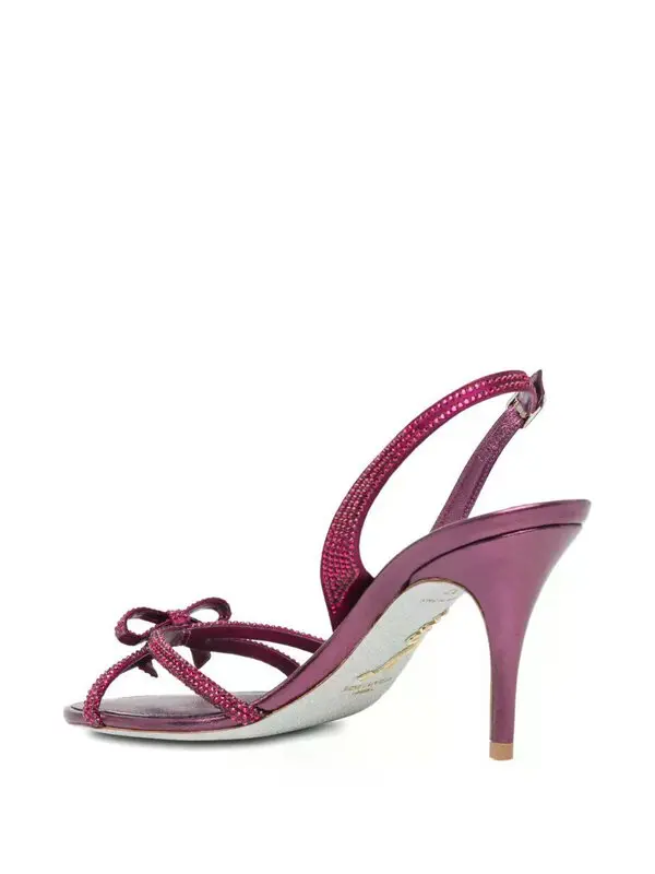 Rene Caovilla Embellished Strappy Sandals - Red