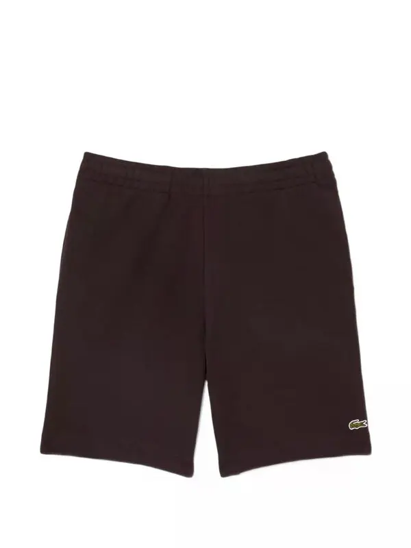 Lacoste Logo Embroidery Shorts - Brown