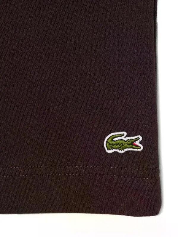 Lacoste Logo Embroidery Shorts - Brown