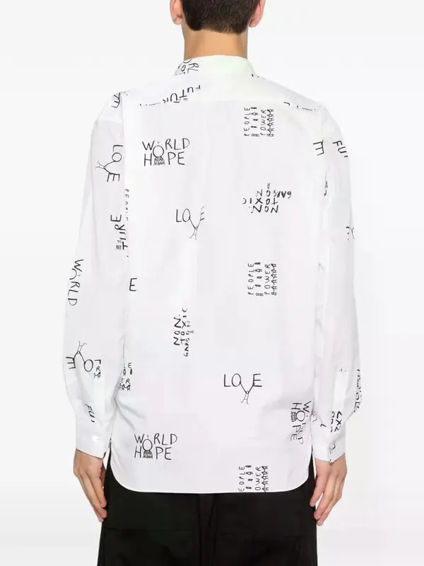 Comme Des Garçons Printed Cotton Shirt