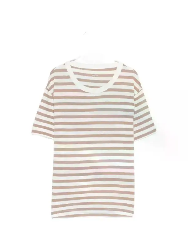 Majestic Filatures Striped Short-sleeve T-shirt - Neutrals