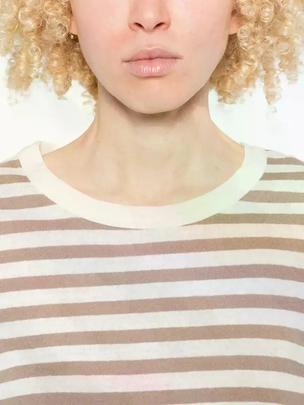 Majestic Filatures Striped Short-sleeve T-shirt