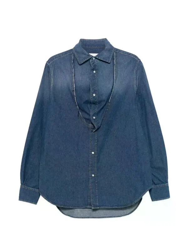 MAISON MARGIELA Buttoned Long-sleeve Shirt - Blue
