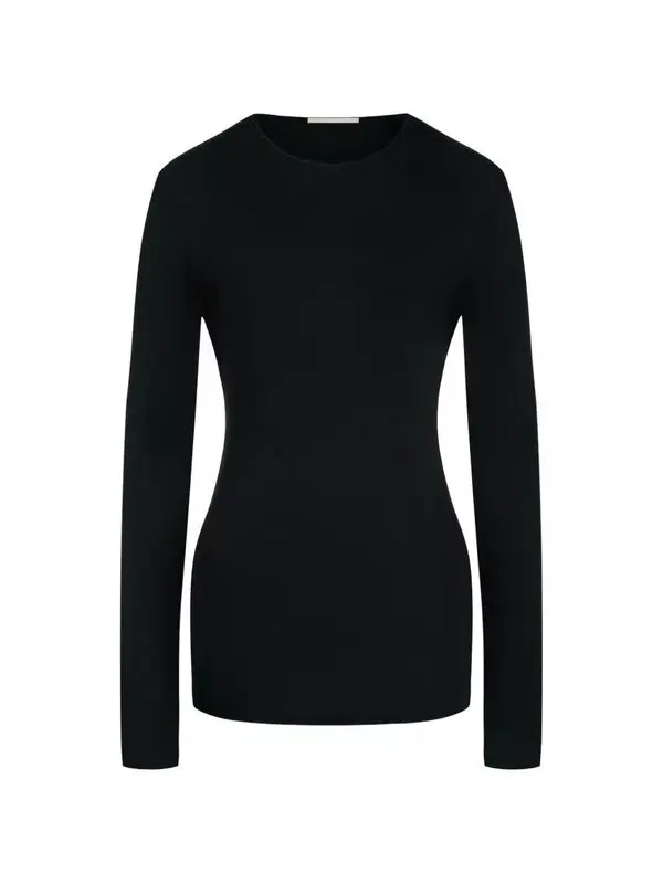 12 STOREEZ Nicole Long-sleeved Top - Black