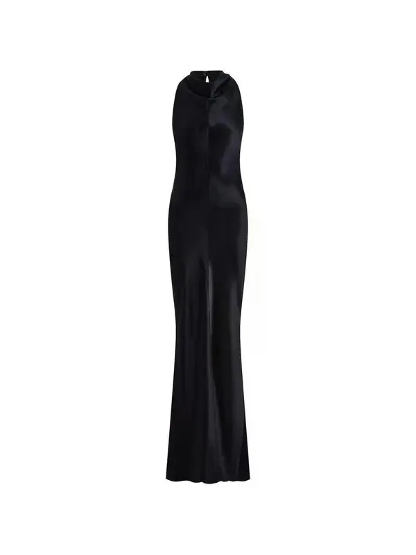 12 STOREEZ Zaha Halterneck Dress - Black