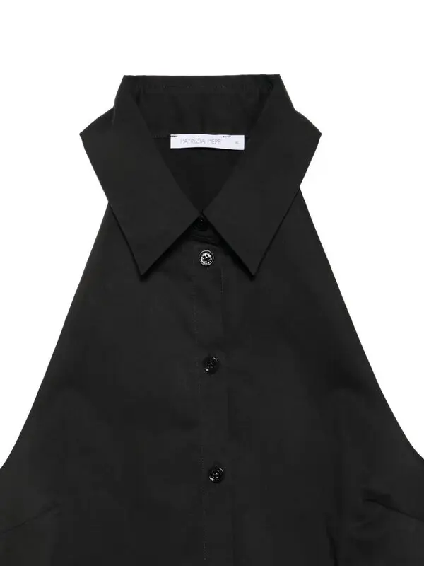 Patrizia Pepe Button Halterneck Top