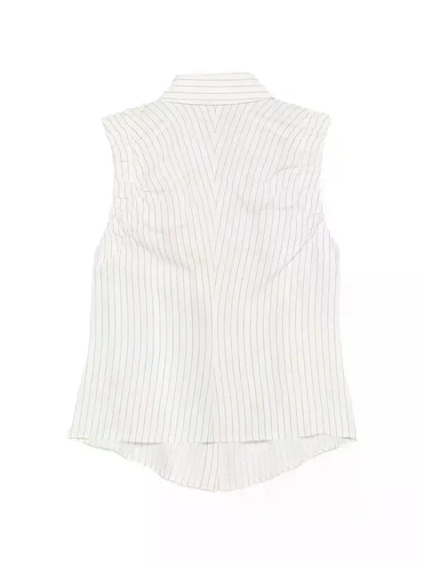 Patrizia Pepe Striped Sleeveless Shirt